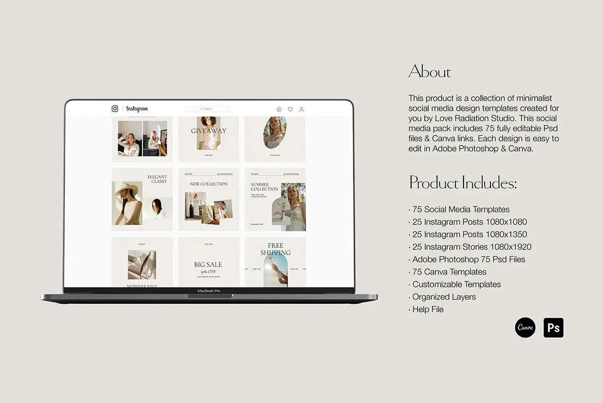 Marketing Kit Instagram Templates Instagram - YouWorkForThem
