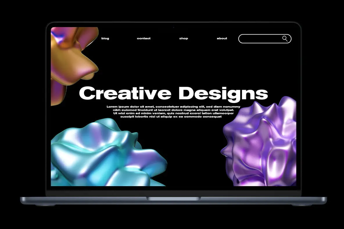 Abstract - 3D Shapes and Forms 3D - YouWorkForThem