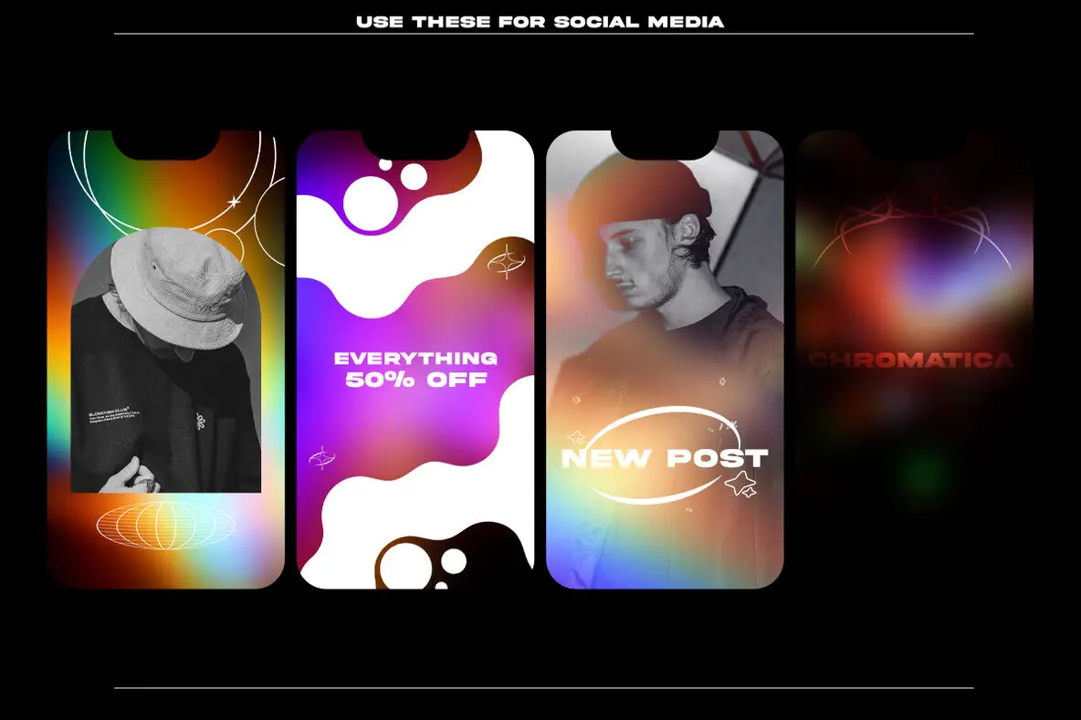 Chromatica V2 - AI Generated Textures Graphics - YouWorkForThem