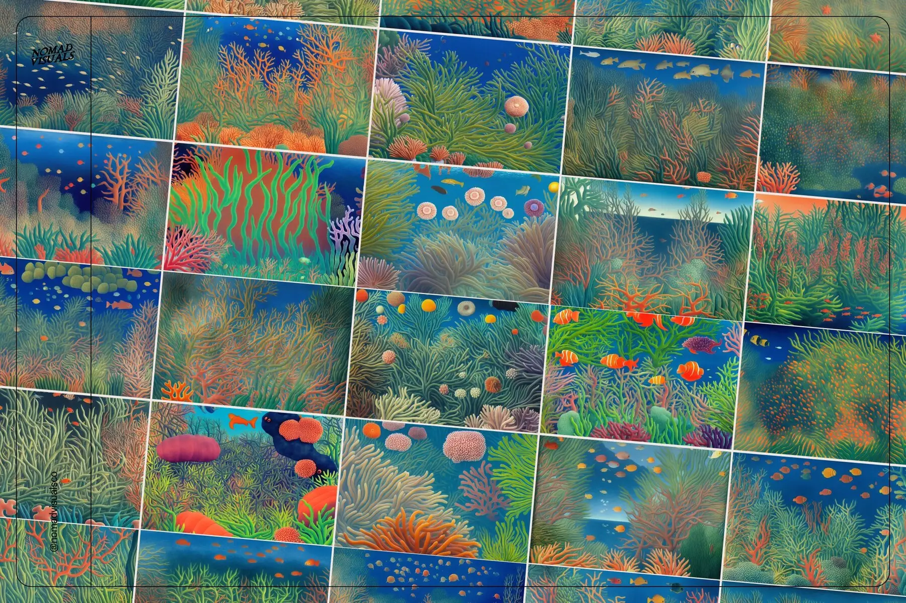 Magical Coral Reef Graphics - YouWorkForThem