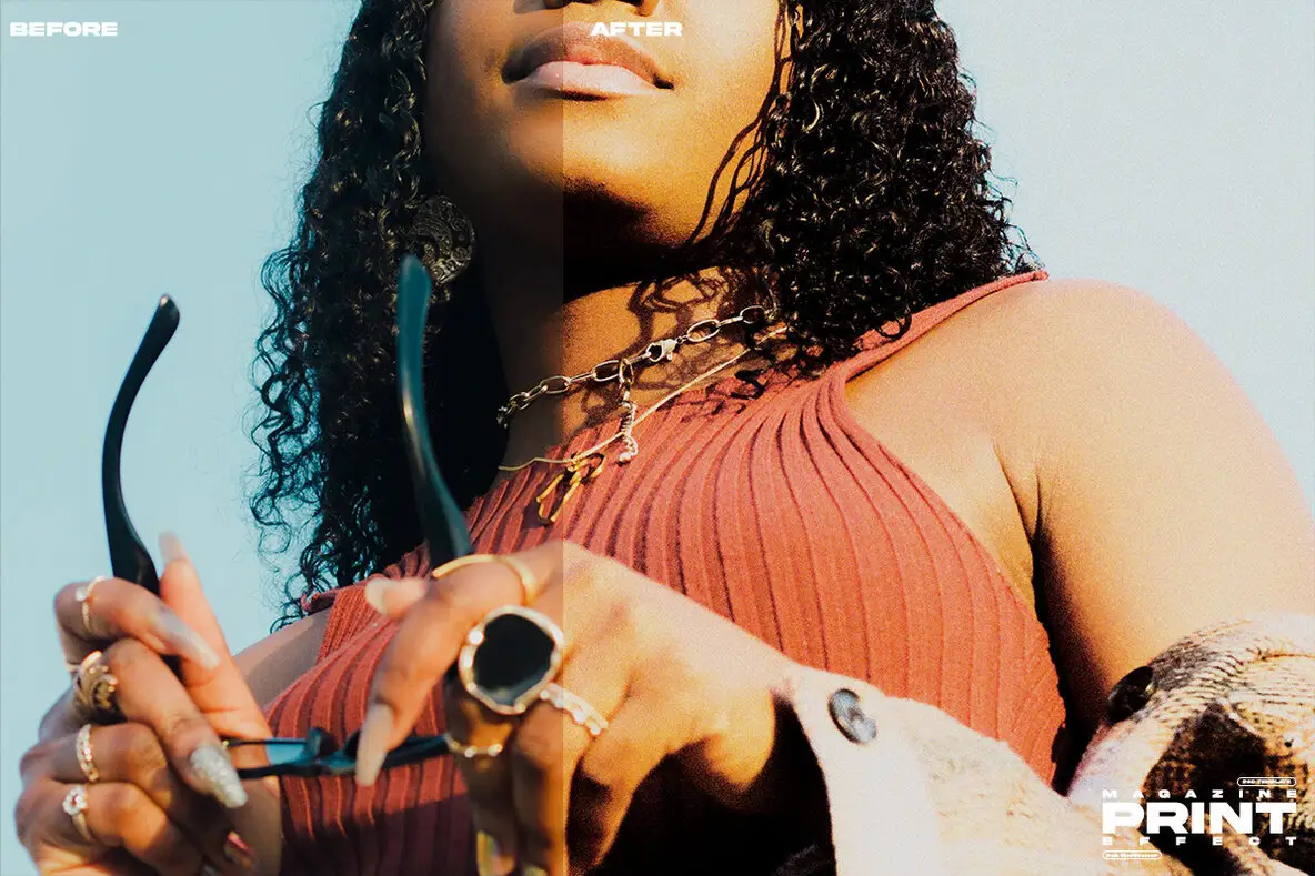 Magazine Print Effect Graphics - YouWorkForThem