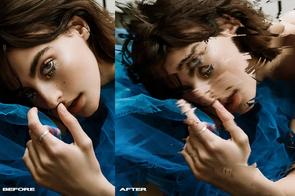 Shattered - Photoshop Template Graphics - YouWorkForThem