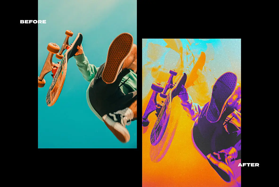 Neon Negative Photo Effect - YouWorkForThem
