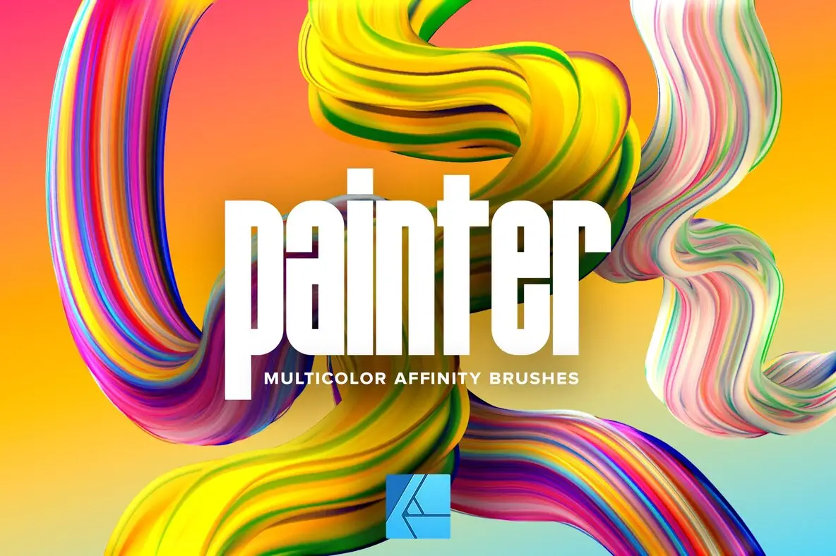 Painter – Multicolor Brushes for Affinity - YouWorkForThem