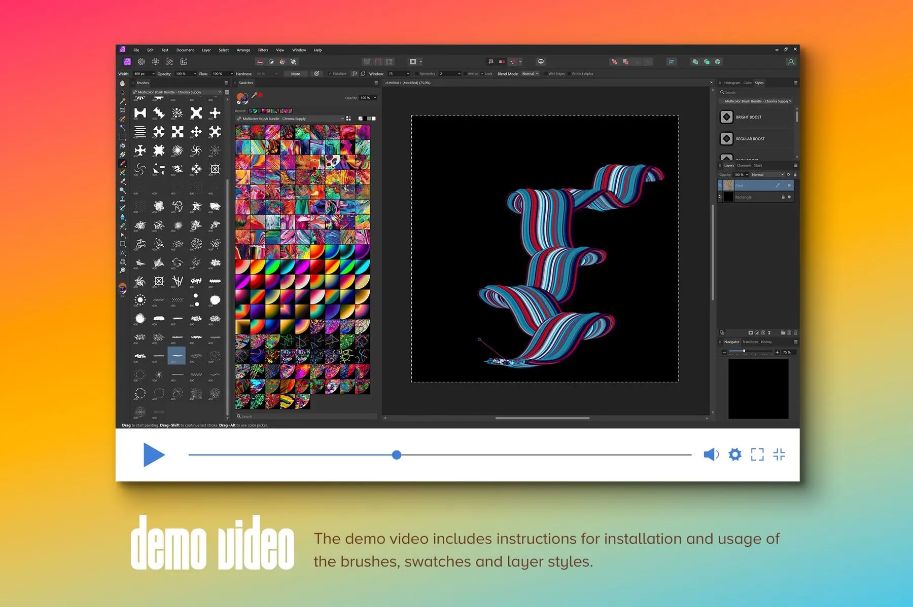 Painter – Multicolor Brushes for Affinity - YouWorkForThem