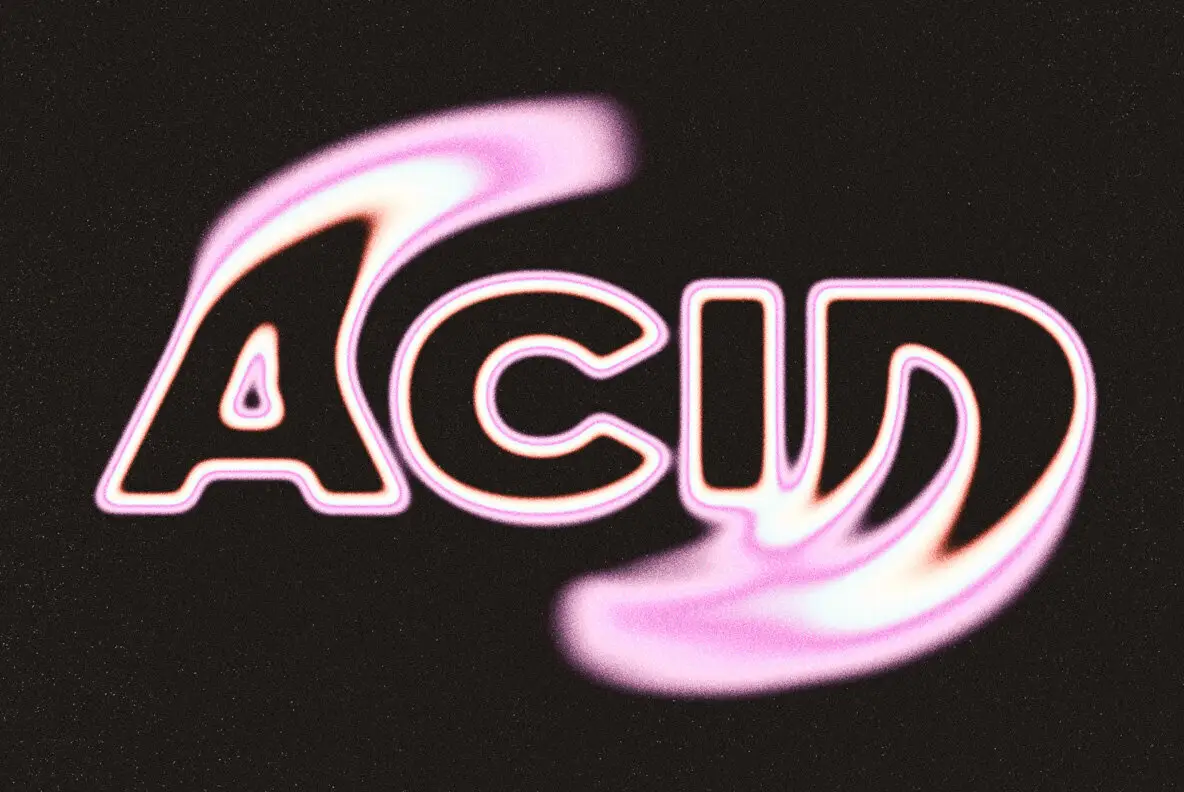 Acid Text Effect - YouWorkForThem