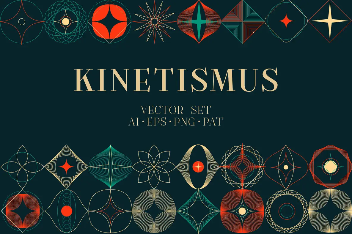 Kinetismus - vector set Graphics - YouWorkForThem