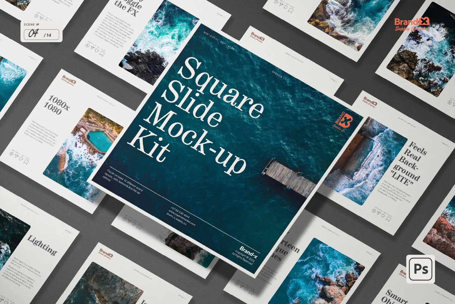 Agenzia I Square Slide Mockup Kit Graphics - YouWorkForThem