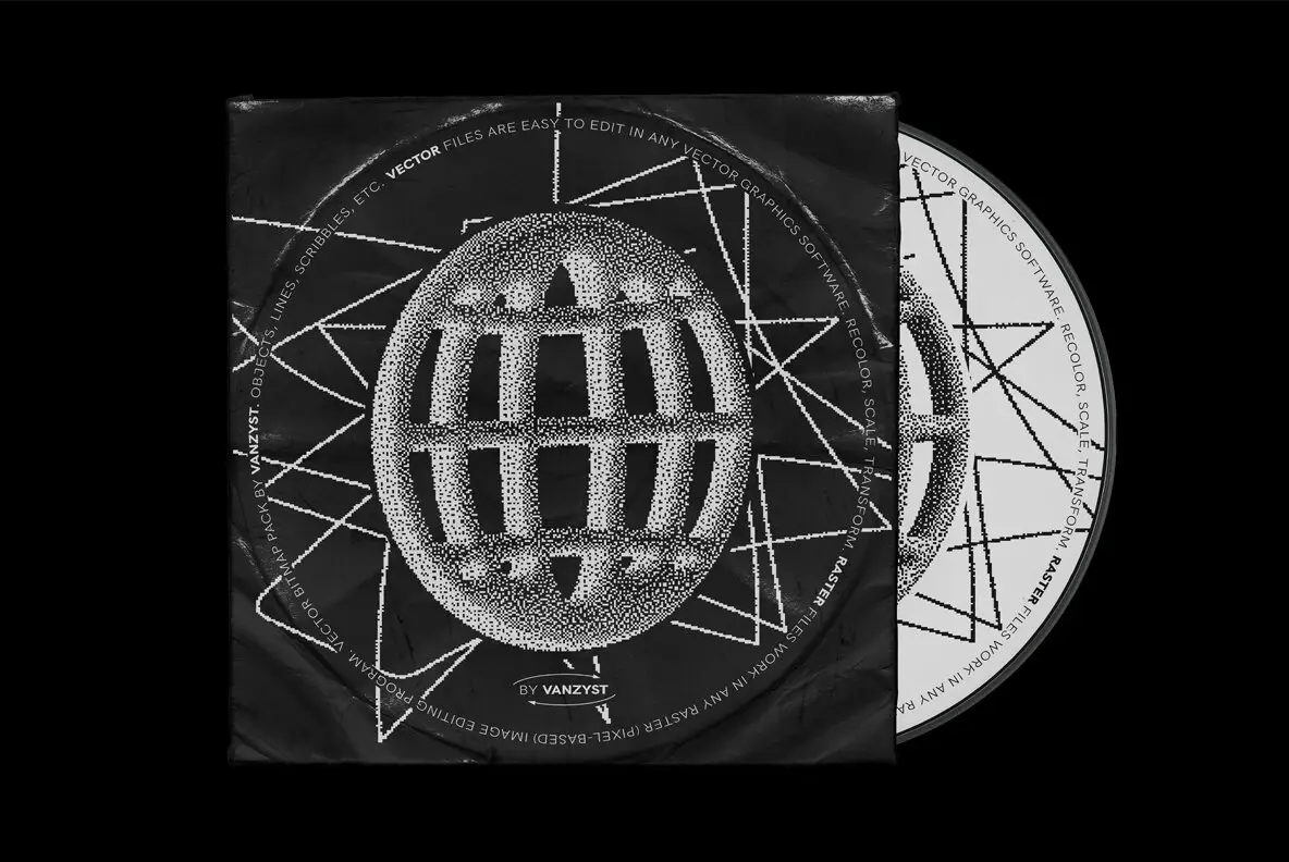 138 Bitmap Vector Shapes Pack Graphics - YouWorkForThem