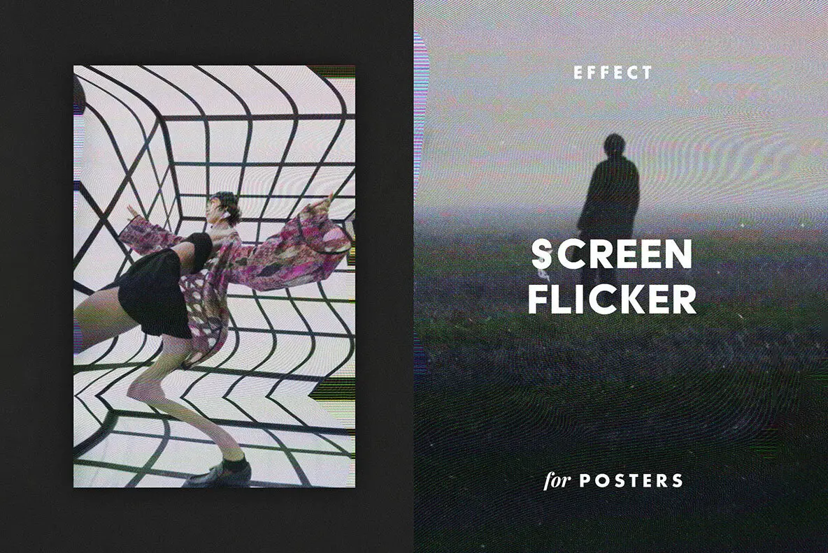 Screen Flicker Photo Effect - YouWorkForThem