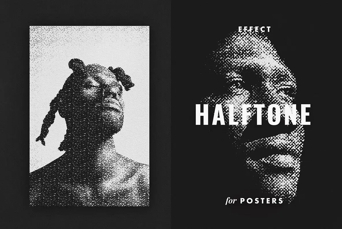 Bitmap Halftone Photo Effect - YouWorkForThem