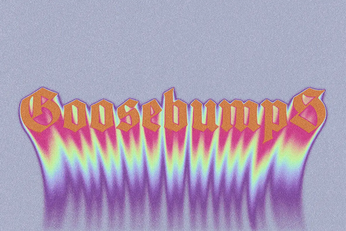 Goosebumps Text Effect - YouWorkForThem
