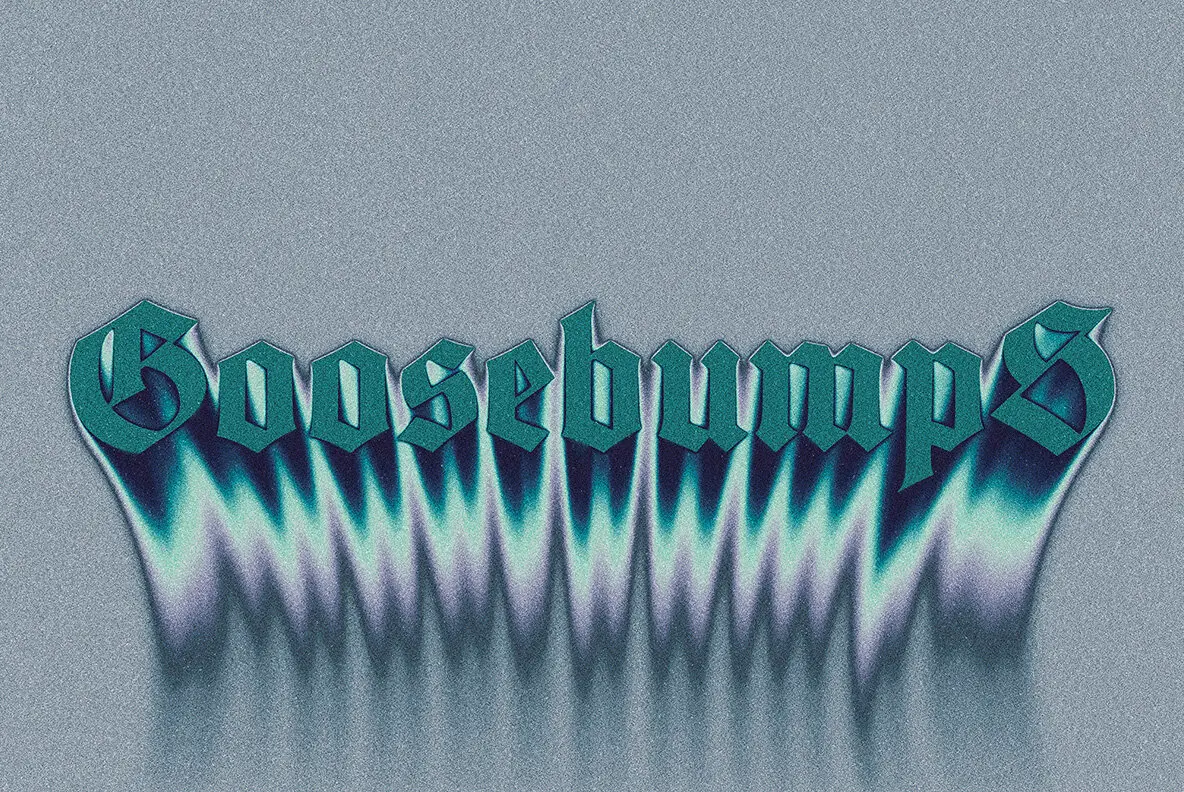 Goosebumps Text Effect - YouWorkForThem
