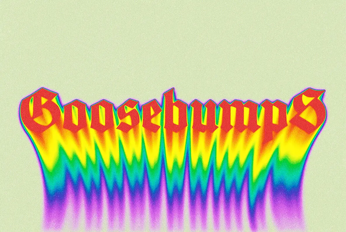 Goosebumps Text Effect - YouWorkForThem