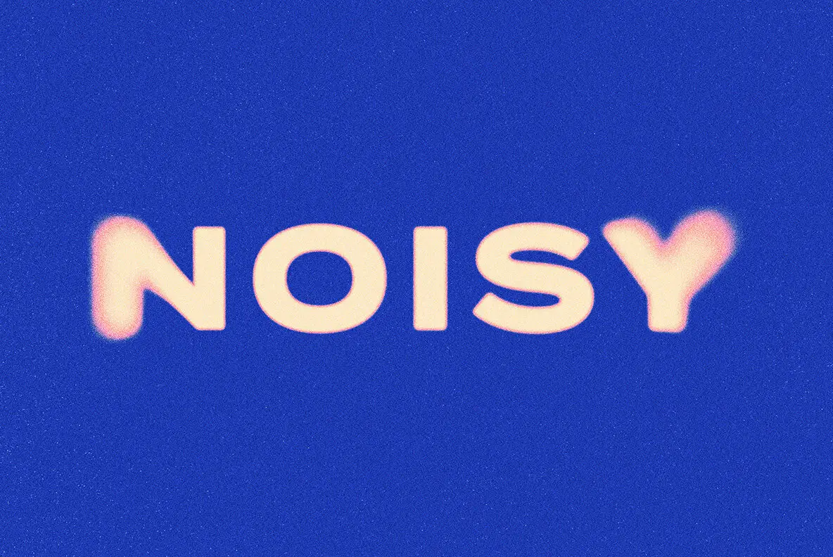 Noisy Text Effect - YouWorkForThem