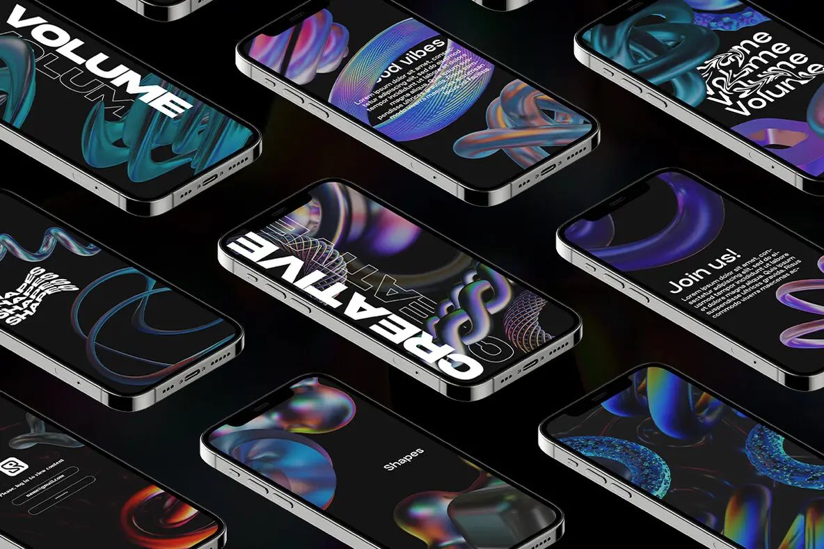 Volume - 3D Shapes Forms 3D - YouWorkForThem