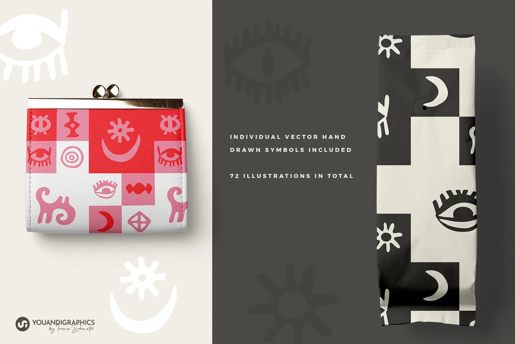 Hand Drawn Symbols Seamless Patterns Graphics - YouWorkForThem