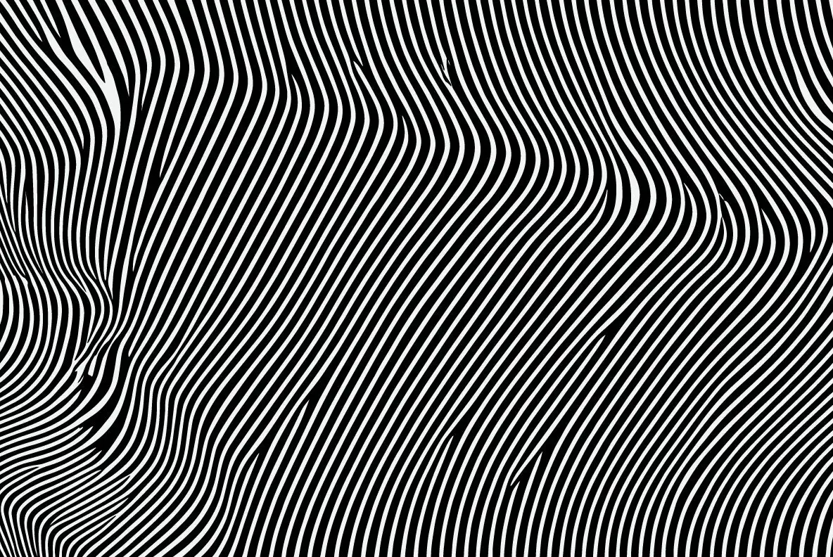 Rhythmic Lines Abstract - YouWorkForThem
