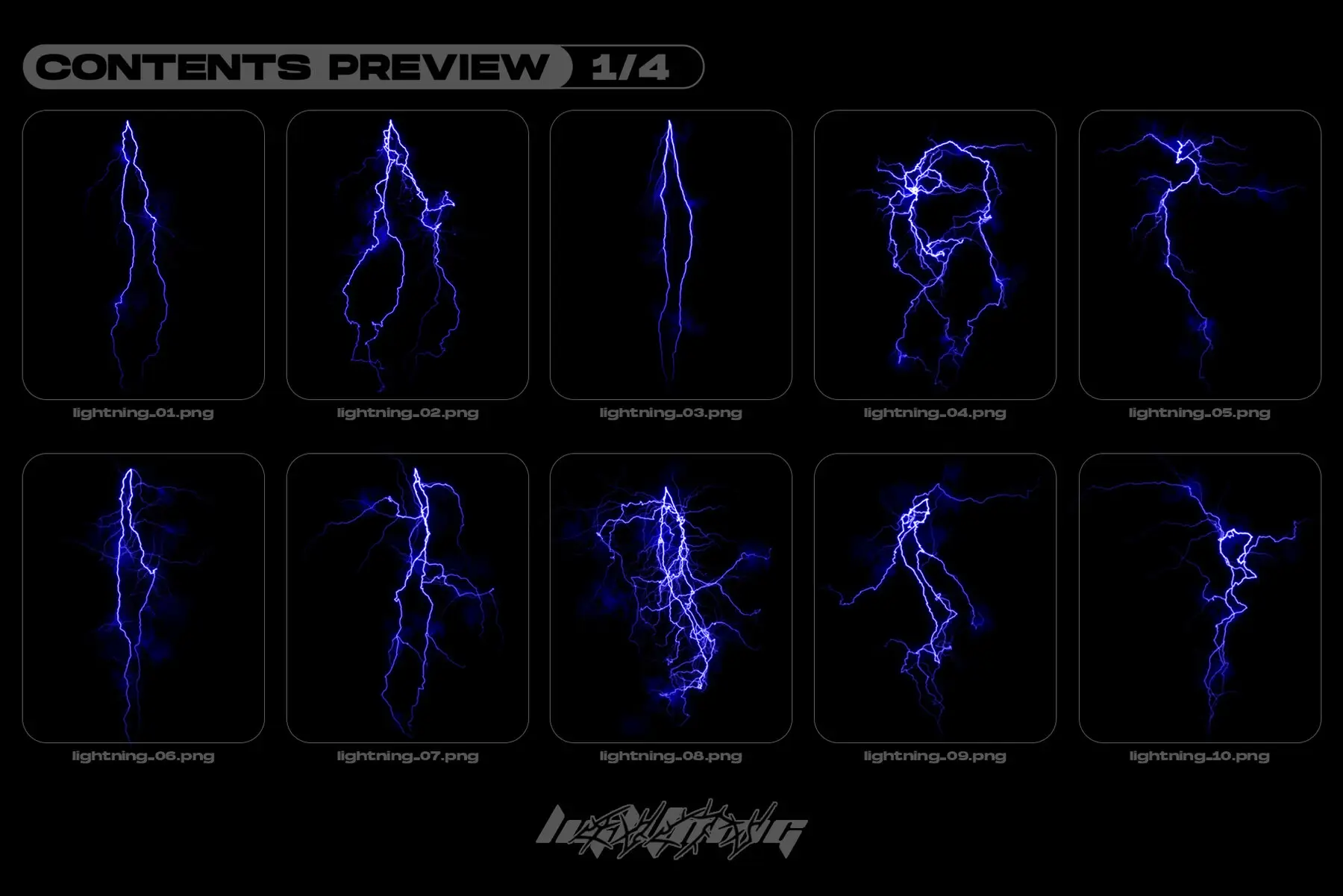Lightning Bolts Light Streaks - YouWorkForThem