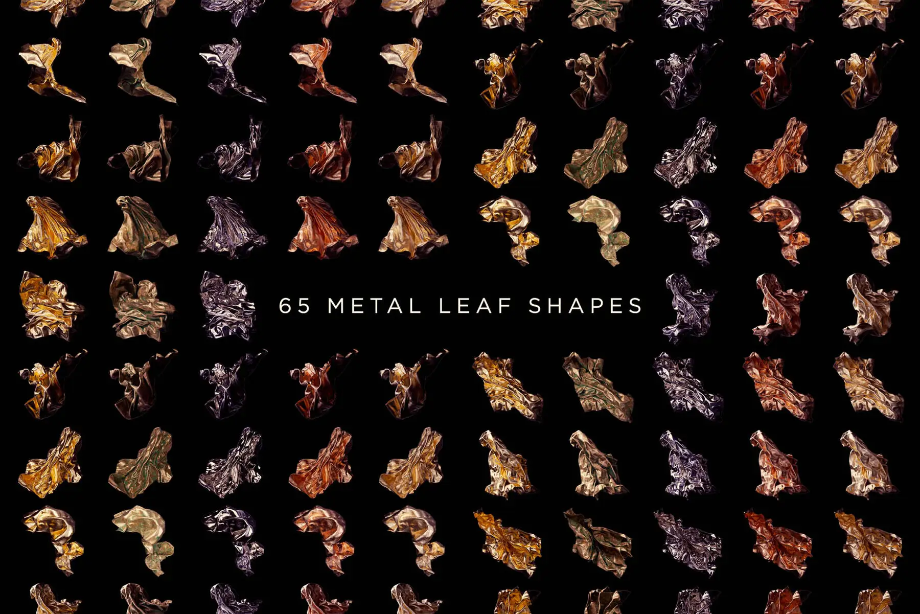Leaf - Metal Leaf Shapes Abstract - YouWorkForThem