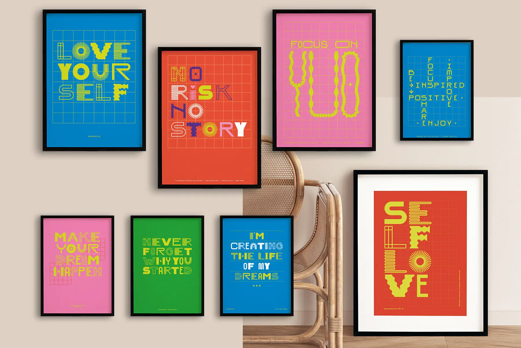 Typography Prints Posters Graphics - YouWorkForThem