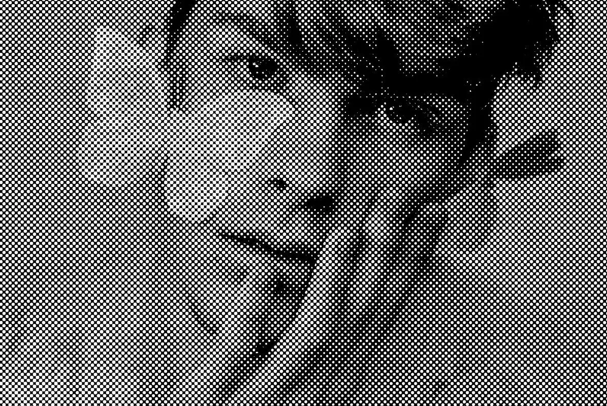 Old Halftone Photo Effect - YouWorkForThem