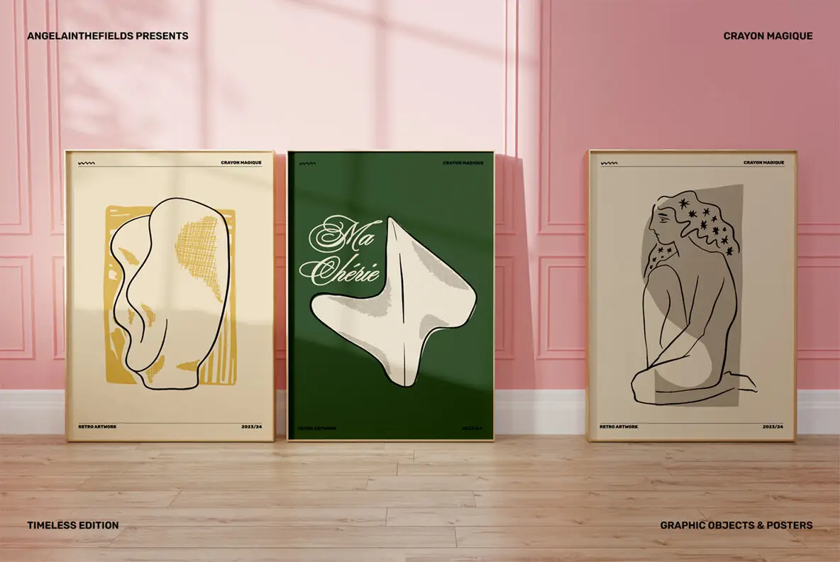 Retro Modern Doodle Art Graphics - YouWorkForThem