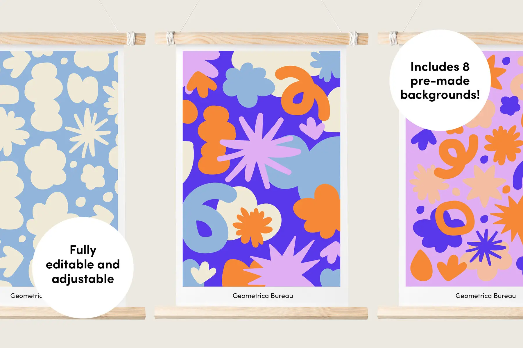 Funky Shapes Patterns - YouWorkForThem