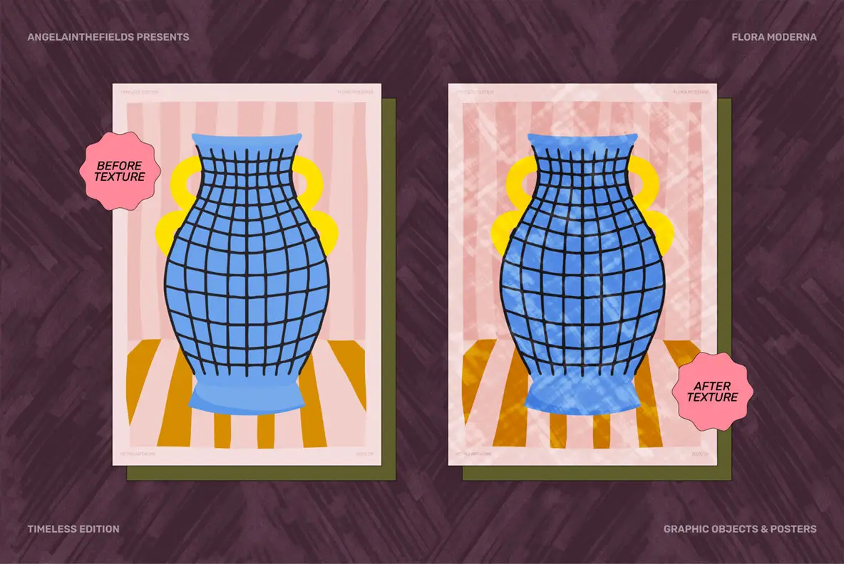 Flora Moderna Vector Clipart Graphics - YouWorkForThem