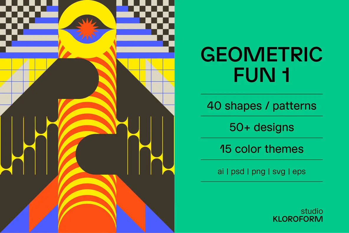 Geometric Fun 1 Graphics - YouWorkForThem