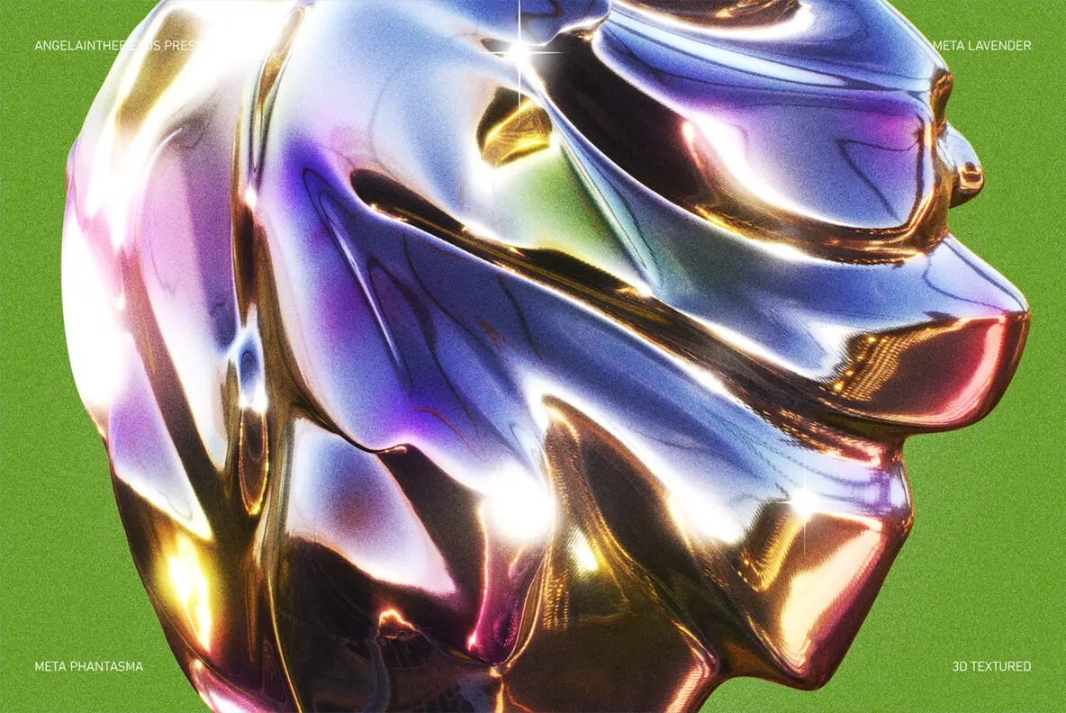 3D Meta Lavender Objects Graphics - YouWorkForThem