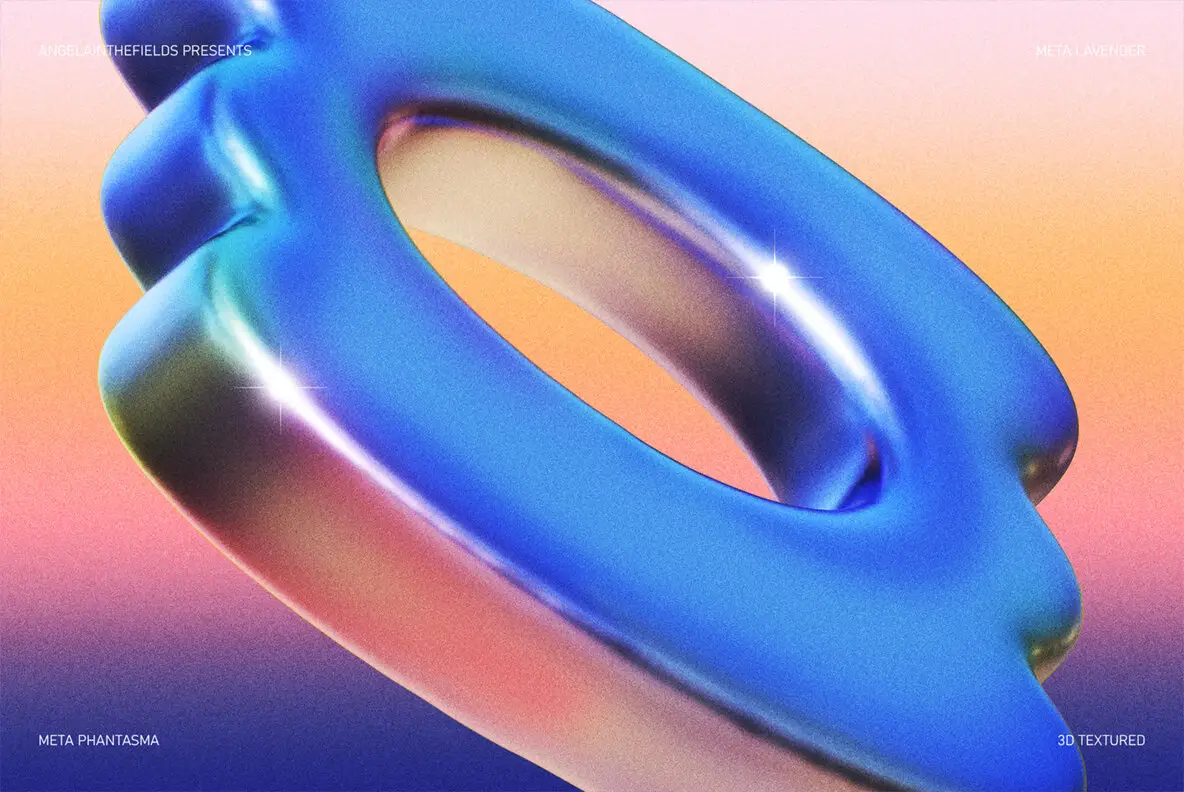 3D Meta Lavender Objects Graphics - YouWorkForThem