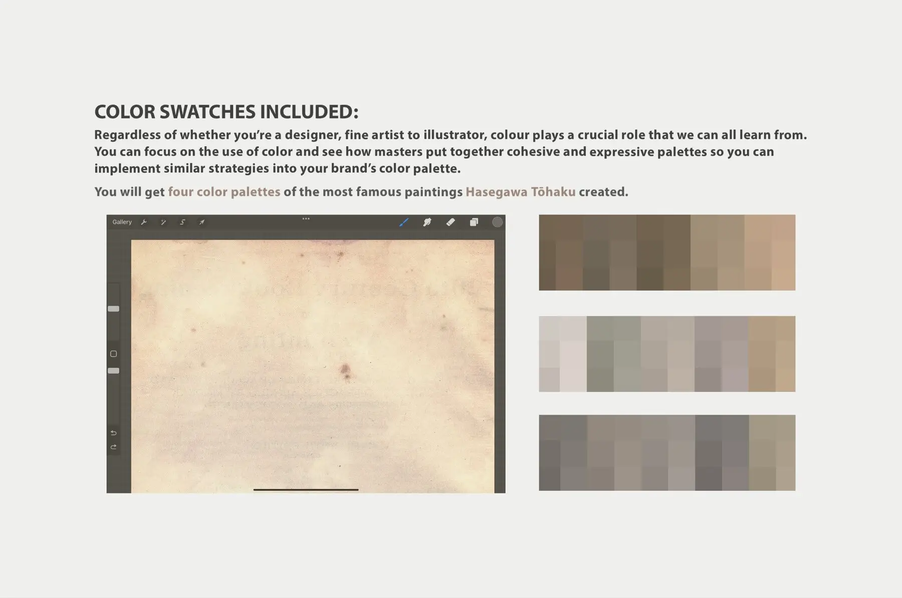 Hasegawa Tohaku Procreate Kit - YouWorkForThem