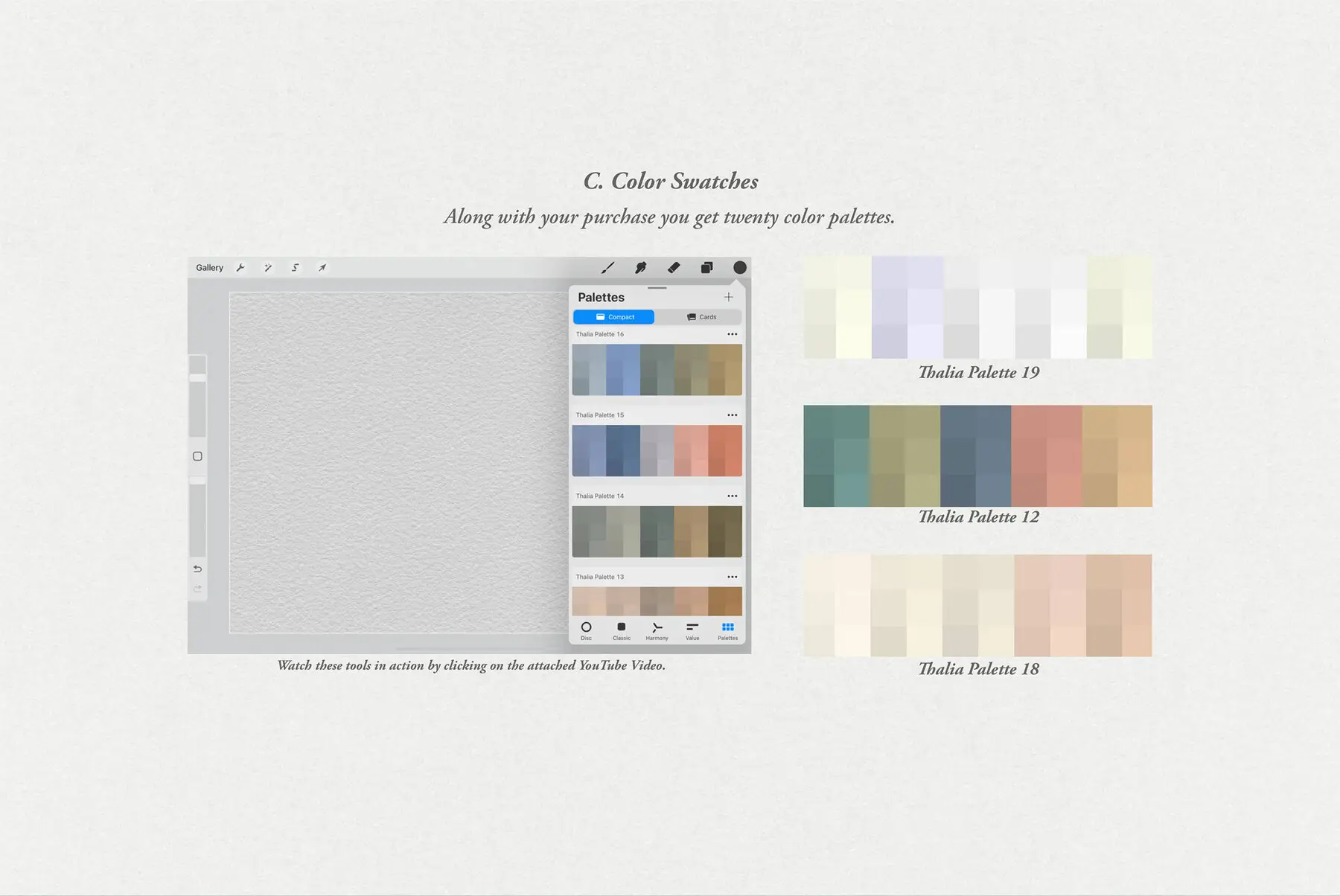 Thalia Procreate Kit - YouWorkForThem