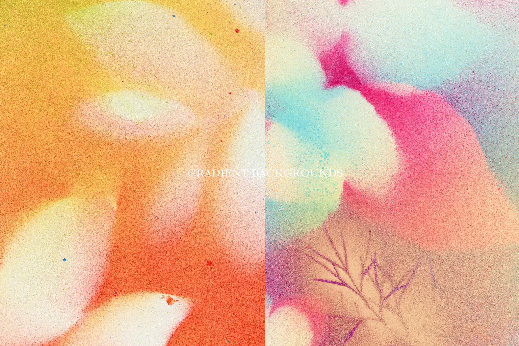 Botanical Gradient Textures Graphics - YouWorkForThem