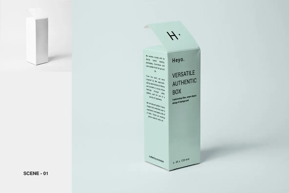 Tall Box Mockup Set Mockups - YouWorkForThem
