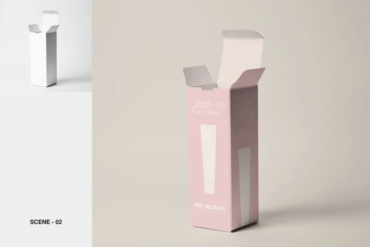 Tall Box Mockup Set Mockups - YouWorkForThem