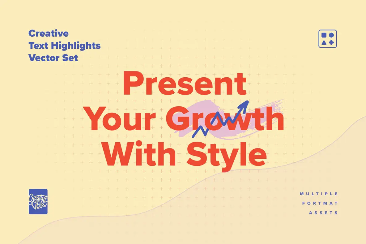 Creative Text Highlights Vector Set Graphics - YouWorkForThem