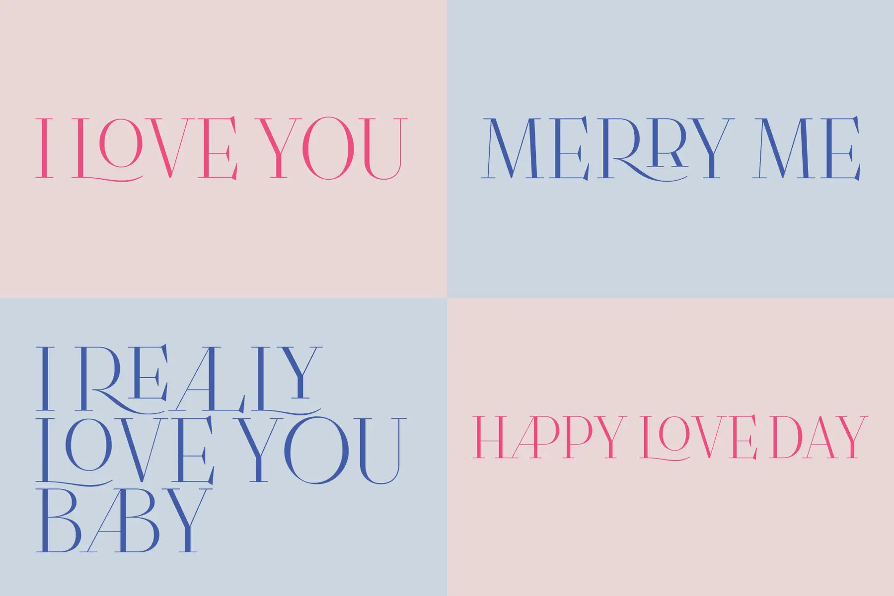 I love you Patterns - YouWorkForThem