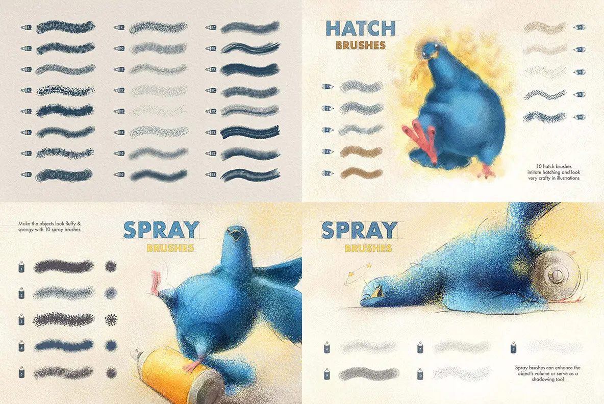 Procreate Brushes Bundle - YouWorkForThem