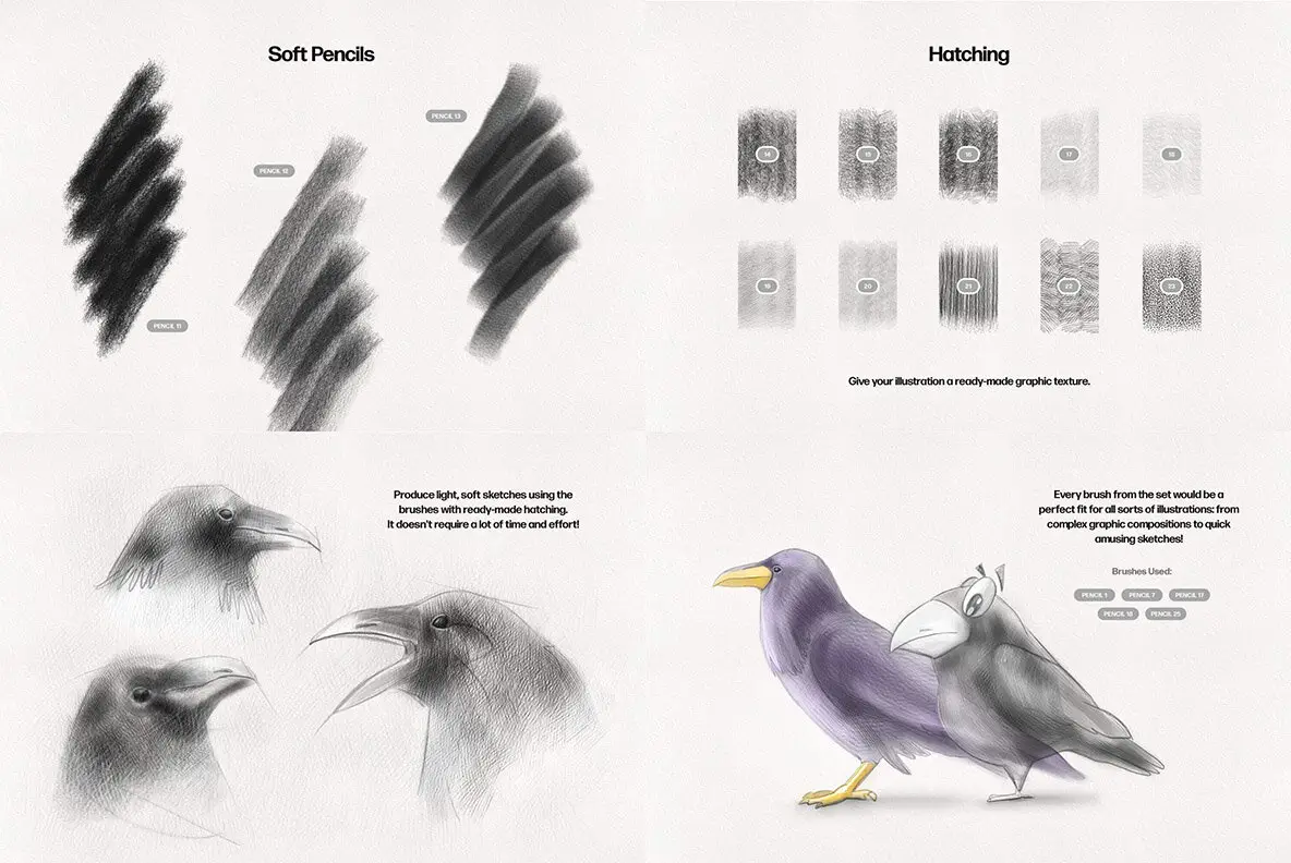 Procreate Brushes Bundle - YouWorkForThem