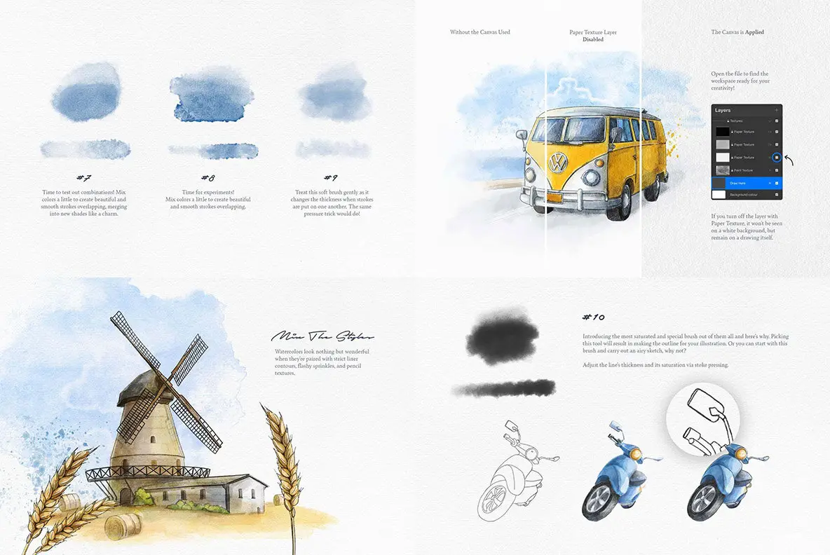 Procreate Brushes Bundle - YouWorkForThem