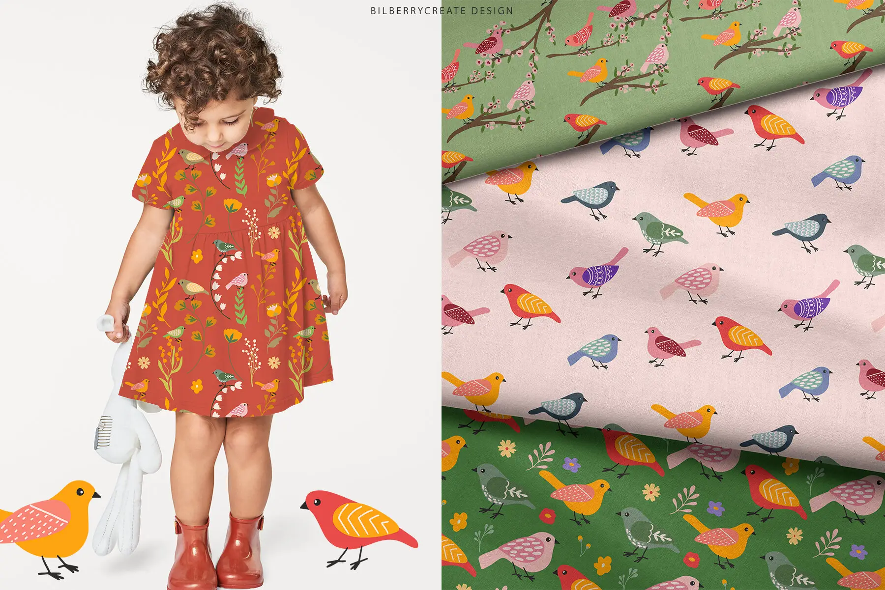 Early birds spring art set Animals - YouWorkForThem