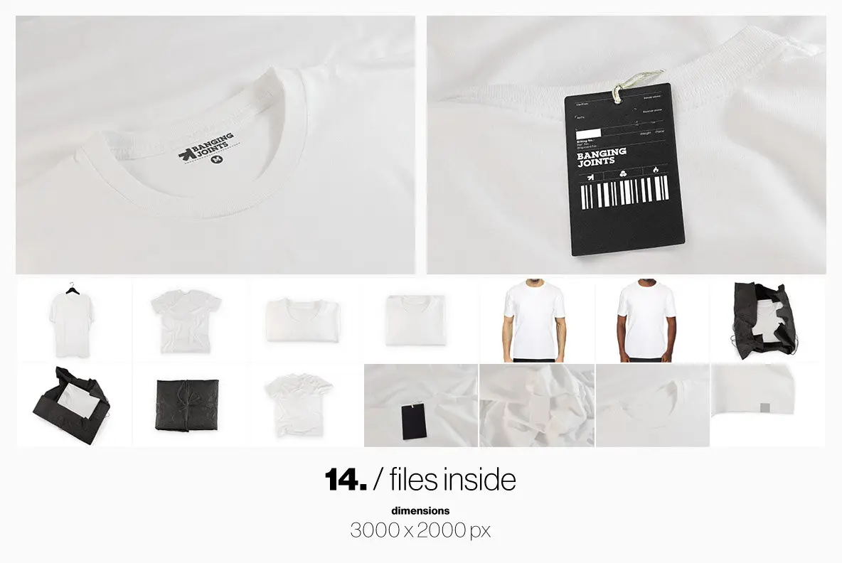 White T-Shirt Mockup Pack Graphics - YouWorkForThem