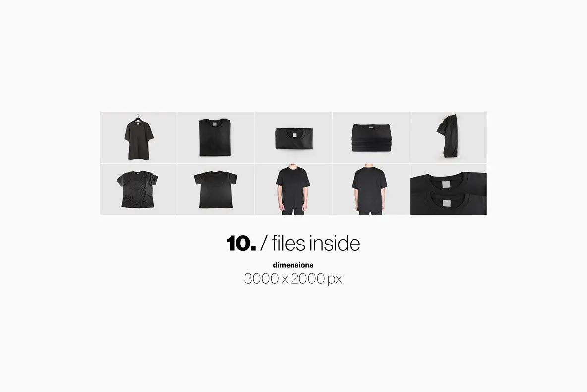 Black T-Shirt Mockup Pack Mockups - YouWorkForThem