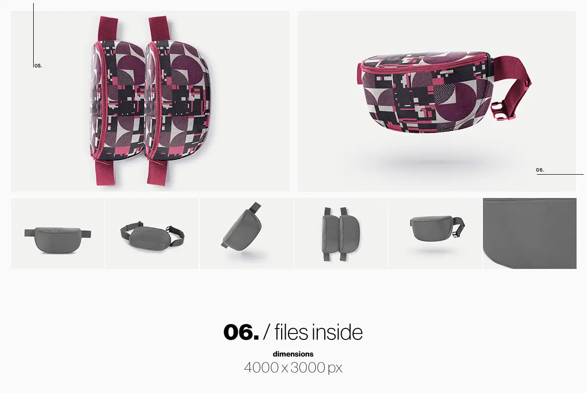 Hip Pack Mockup Mockups - YouWorkForThem
