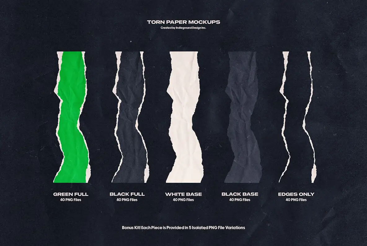 Torn Paper Mockups - YouWorkForThem