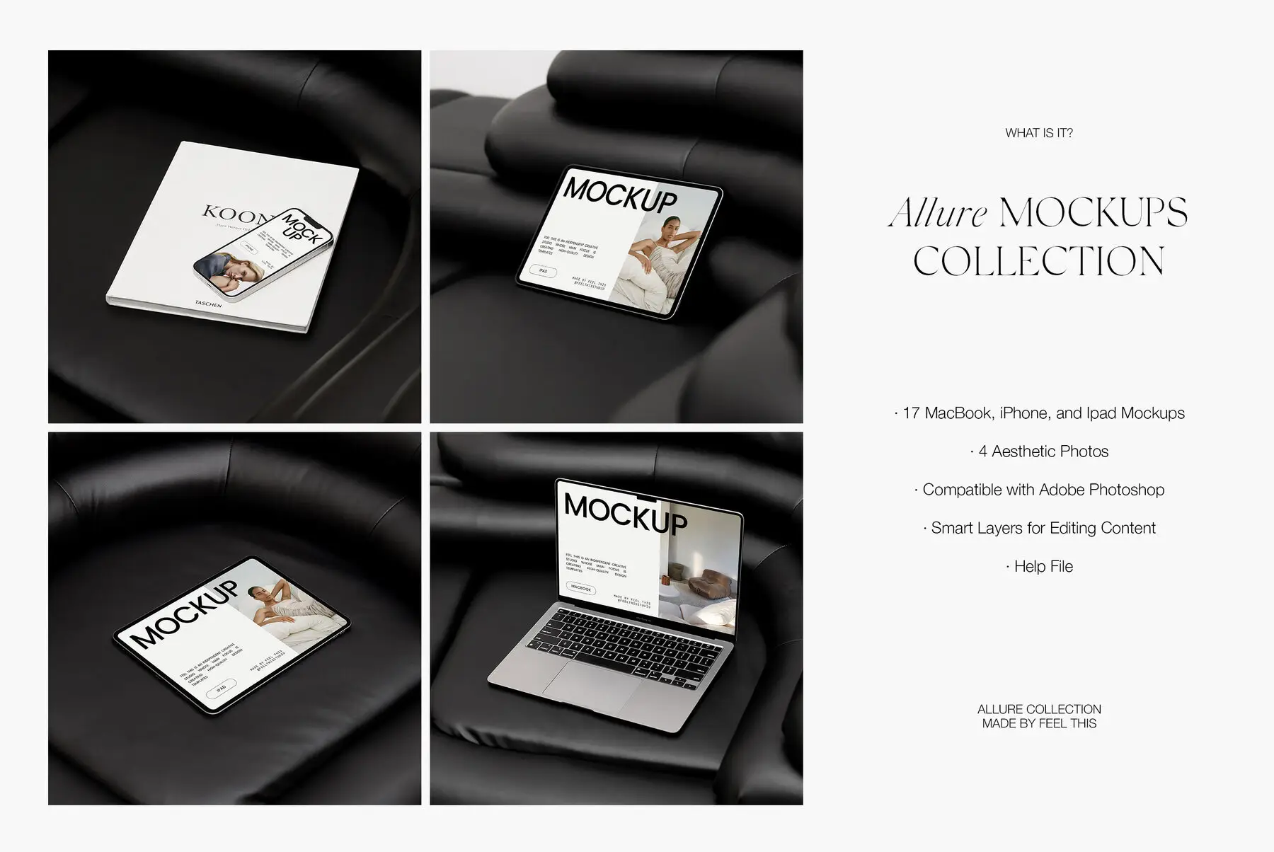 Apple Digital Devices Mockups Macbook Iphone Ipad for Photoshop ...