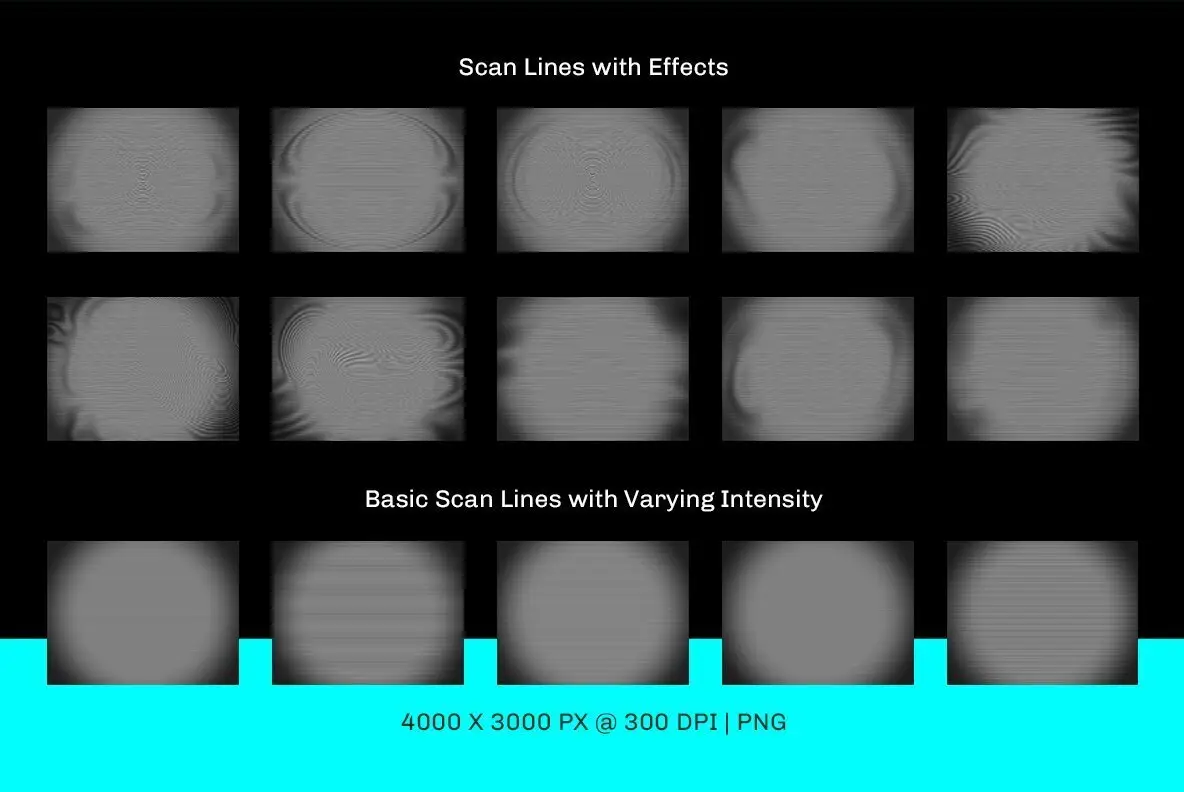Retro TV Scan Lines Graphics - YouWorkForThem