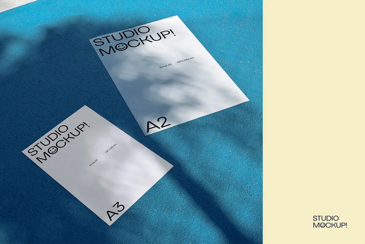 On The ground - minimalist mockup Mockups - YouWorkForThem